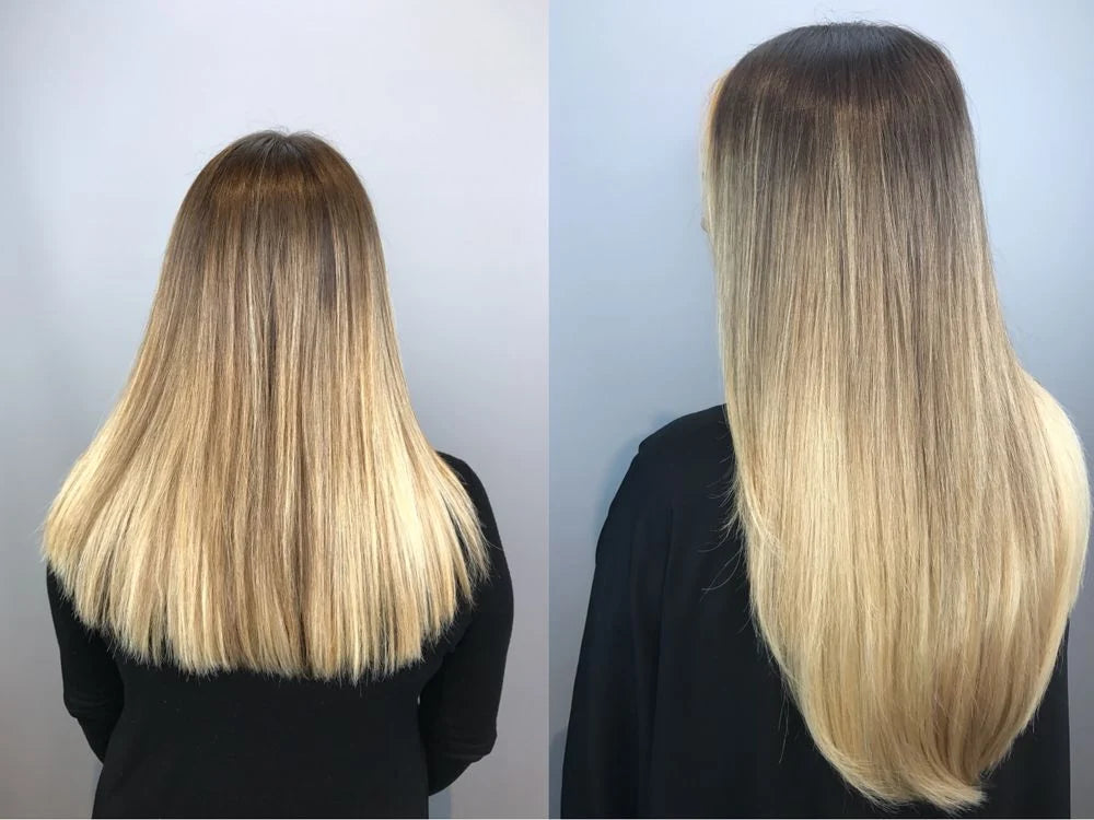 HOW-TO: Before and After Using Hairtalk Tape-In Extensions - hairtalk ...